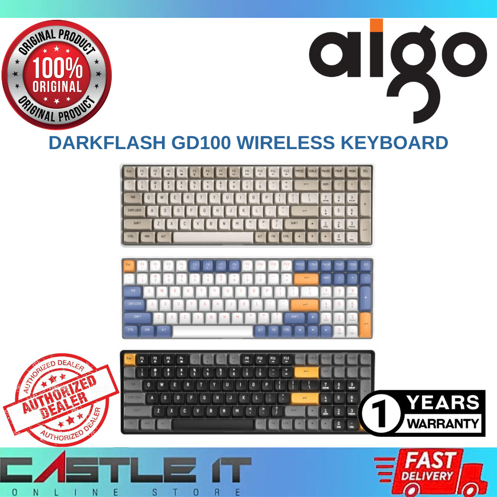 AIGO DarkFlash GD100 Milk Brown Brown Sugar Starry Blue Wireless ...