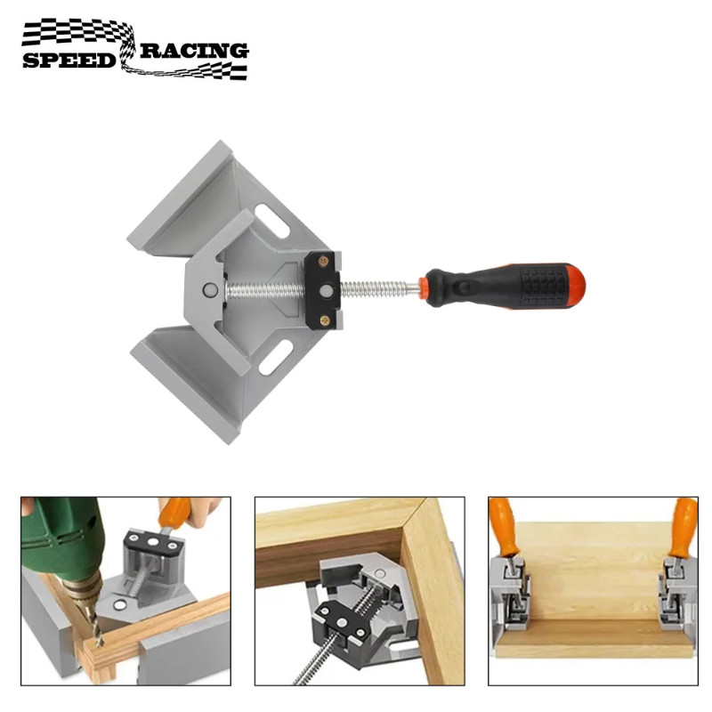 Single Handle 90° Corner Clamp Right Angle Clip Clamp Tool Woodworking ...