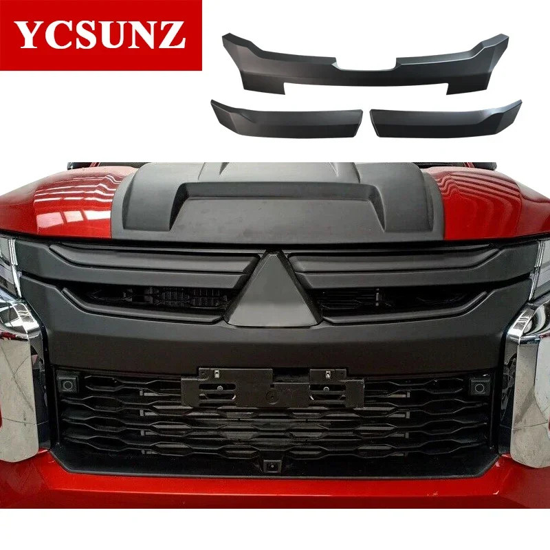 ABS Front Grille Trim Front grill moulding trim For Mitsubishi L200 ...