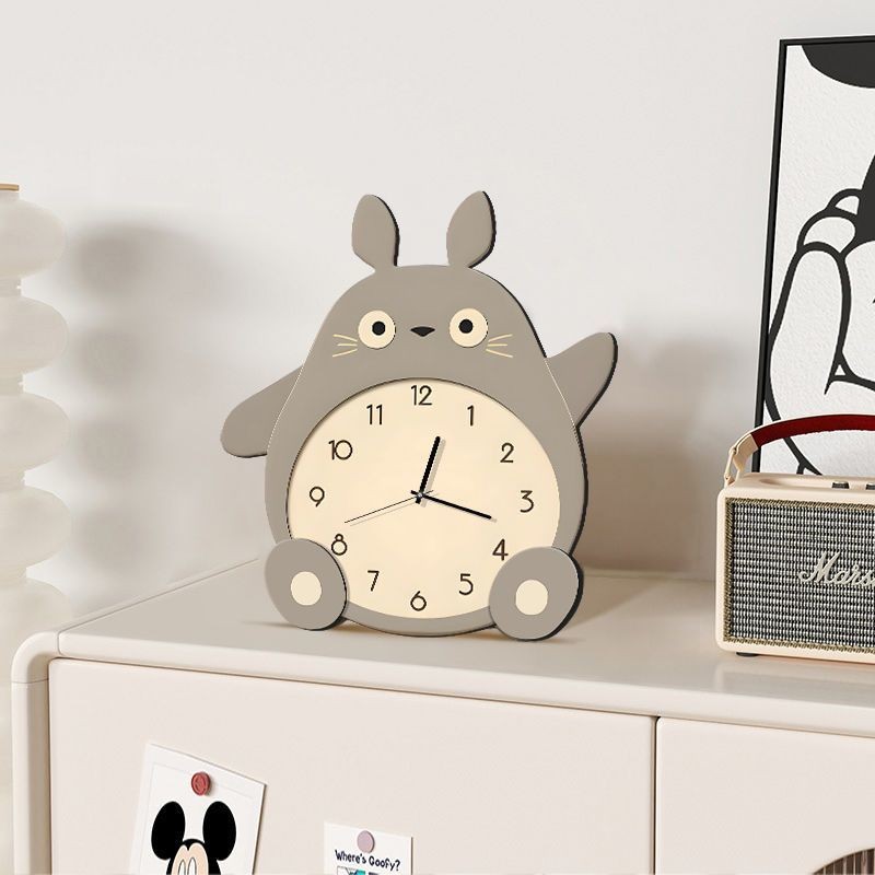 Cartoon Totoro Wall Clock For Living Room Wall Decor Swinging Clock ...