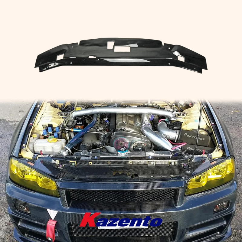 For Nissan Skyline R34 GTR GA Style Fiberglass FRP Unpaint Engine ...