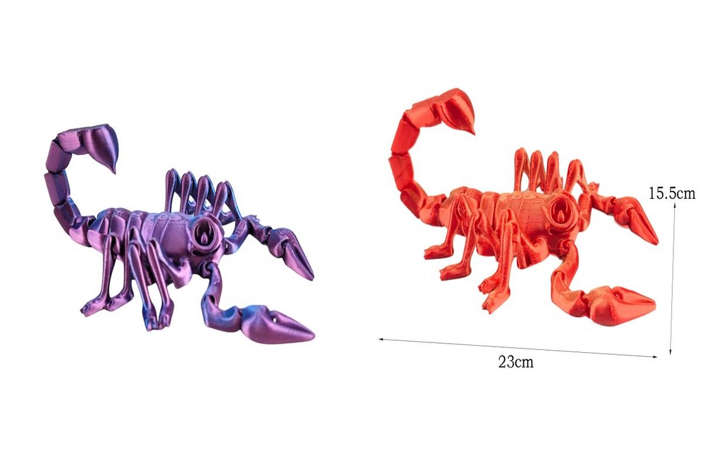 {downey} Simulation Scorpion Toy 3d Printed Scorpion Articulated ...