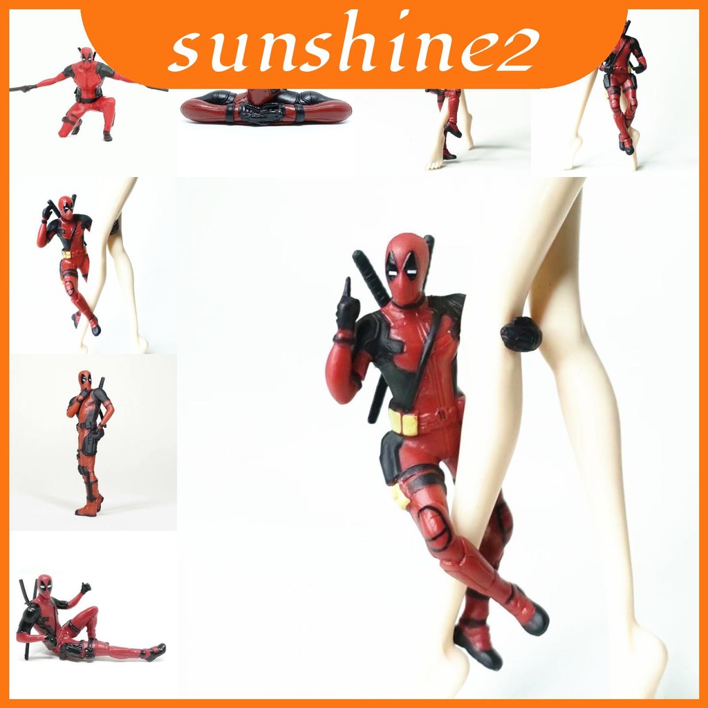 Deadpool Compact 8cm Figurine In Half-body Pose Decoration Perfect Desk ...