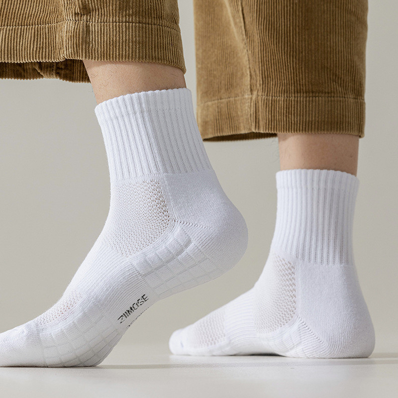 Autumn Winter Plush Thicked Warm Socks - Men's Woolen Hoop Mid Tube ...