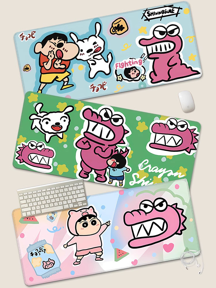 Crayon Shin chan mouse pad, oversized cute cartoon girl, thick anti ...