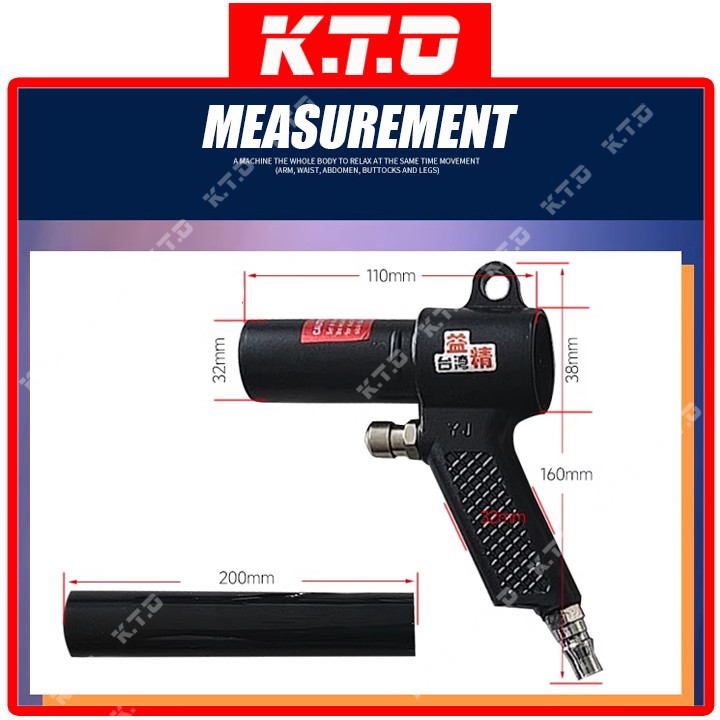Pneumatic Air Vacuum Blow Suction Gun Air Wonder Gun Kit Dual Function ...