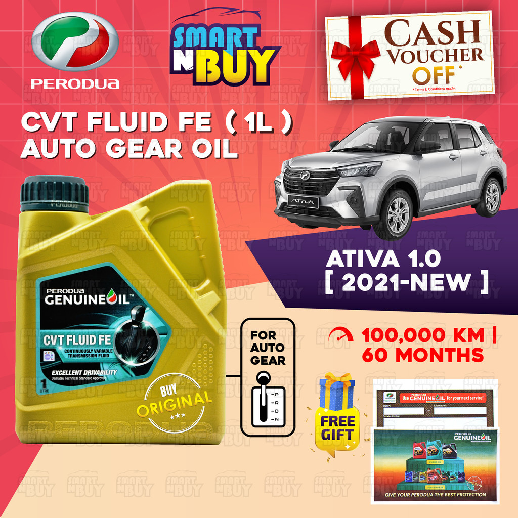 Perodua Gear Oil ATF CVT FE Original Minyak Gearbox CVT Kereta Perodua ...