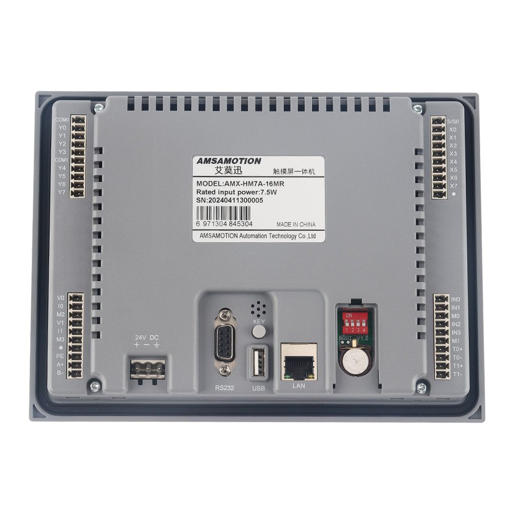 All-in-One Machine 7'' 4.3” Inch HMI+PLC AMX-FX3U Controller Ethernet ...