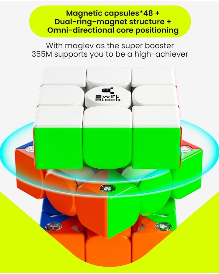 Gancube Gan Swift Block 3x3 Maglev Version Magnetic Speed Cube Professional Cube | Shopee Malaysia
