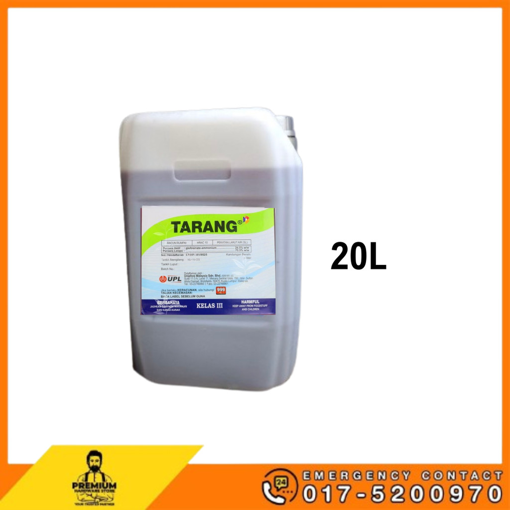 UPL Tarang 20 Liter Glufosinate-Ammonium 24.5% Racun Rumpai Rumput ...