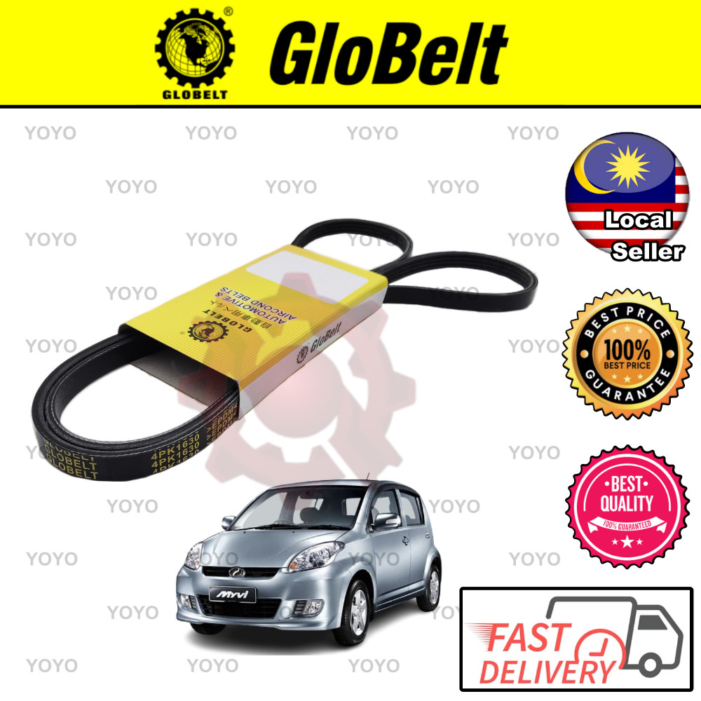 Perodua Myvi Lagi Best 1.3 Globelt Fan Belt (4PK1630) | Shopee Malaysia