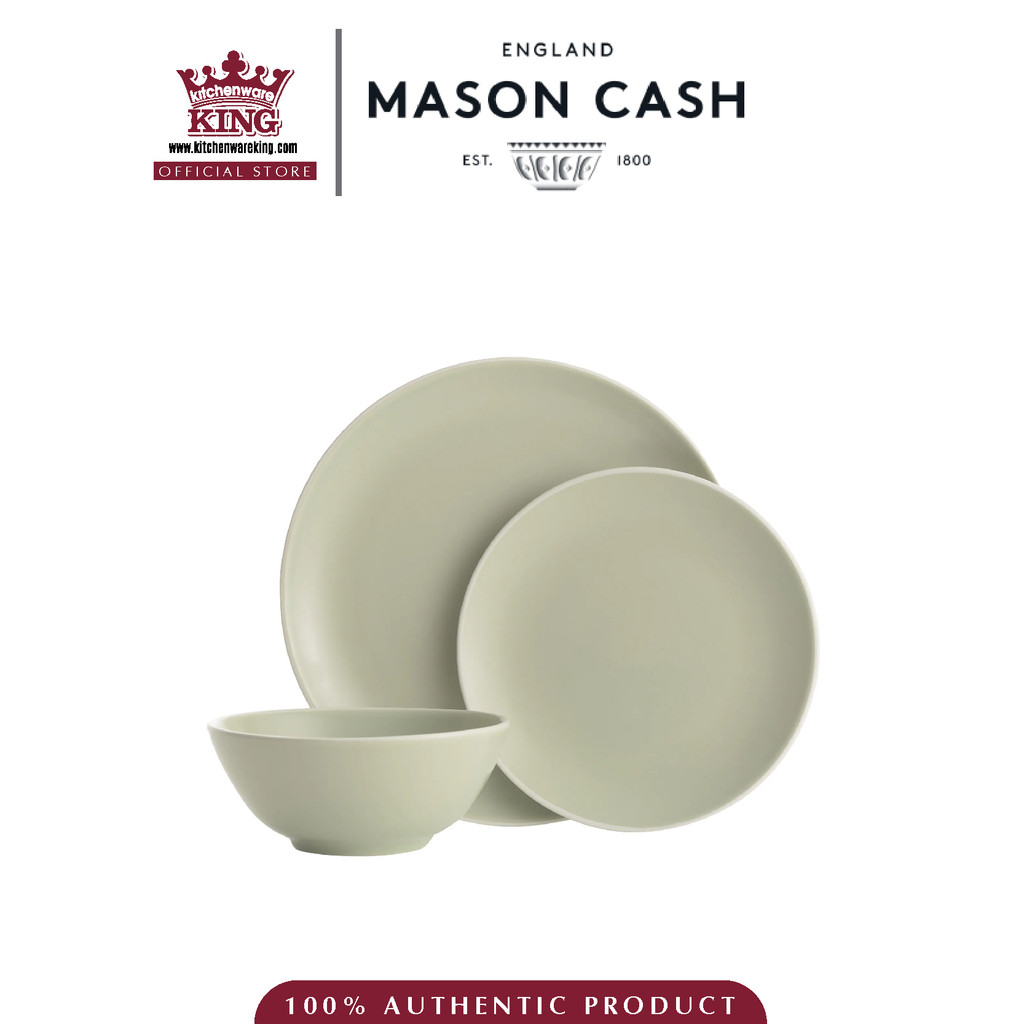 Mason Cash Classic Collection 12-pcs Dinner Set - Green | Shopee Malaysia