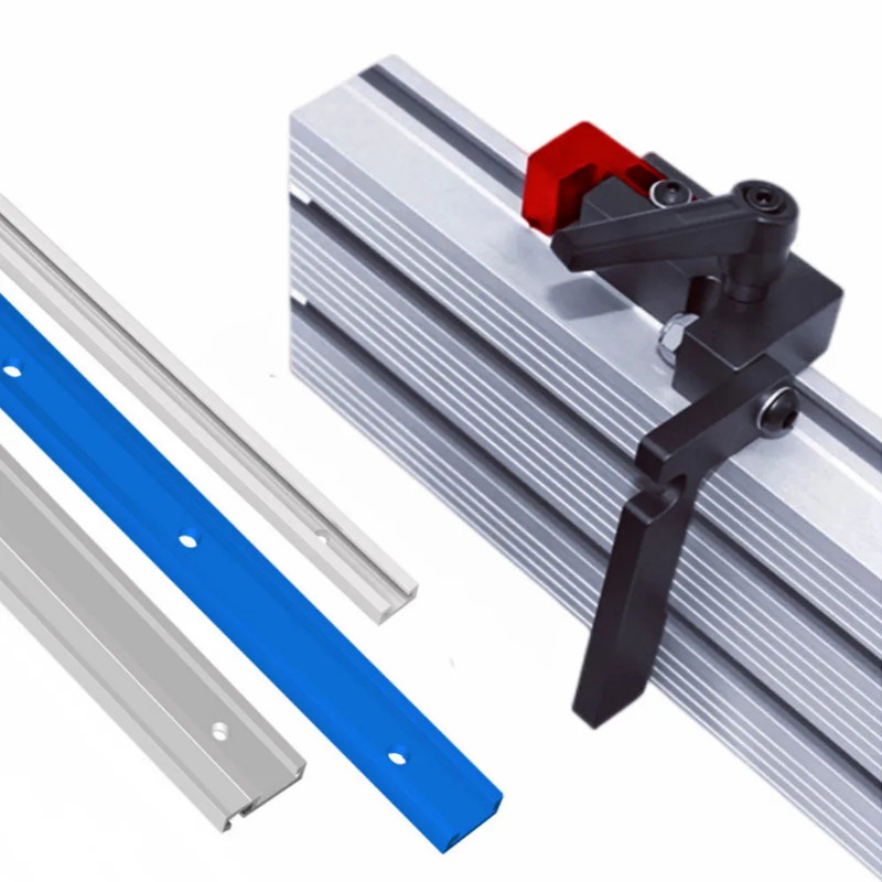 Woodworking Table Saw Fence and T-Tracks,Aluminum Miter Track T-Slot T ...