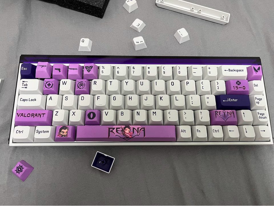 Reyna Keycap Cherry/OEM Profile 11/14 Keys Five-sided Sublimation Cute ...