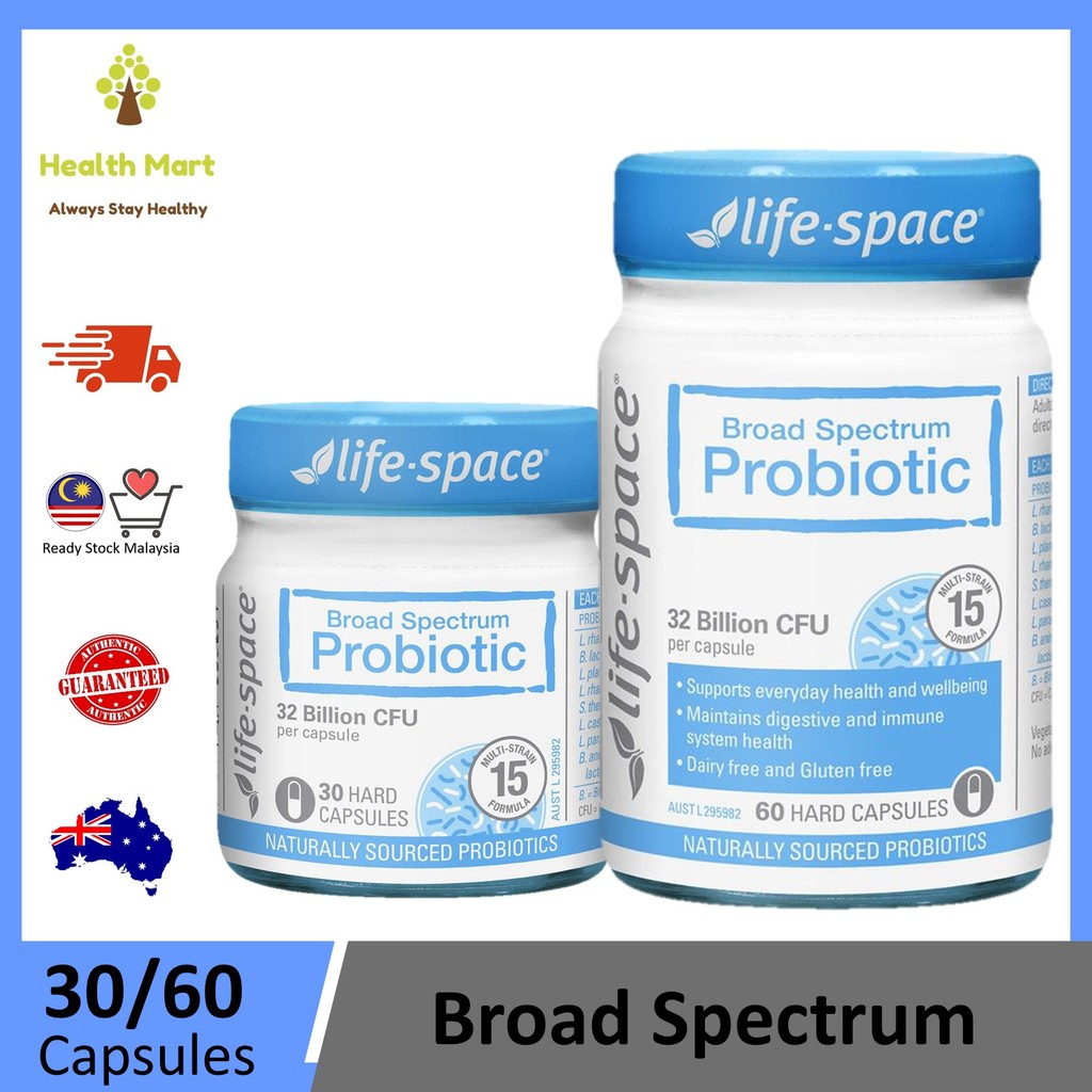 LIFE SPACE Broad Spectrum Probiotic (60 Capsules) | Shopee Malaysia