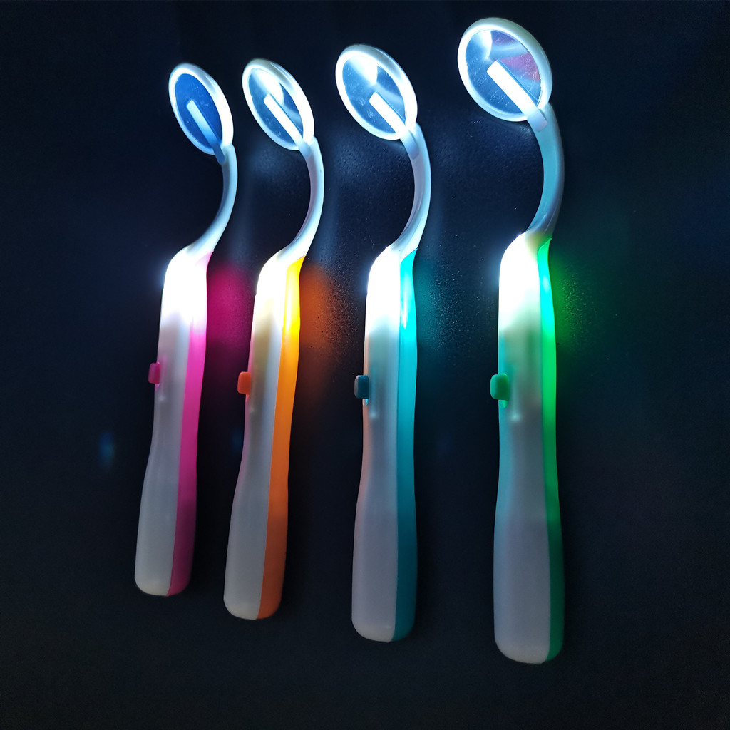 Dental Mirror With Led Light Tooth Inspect Instrument Checking Mirror ...