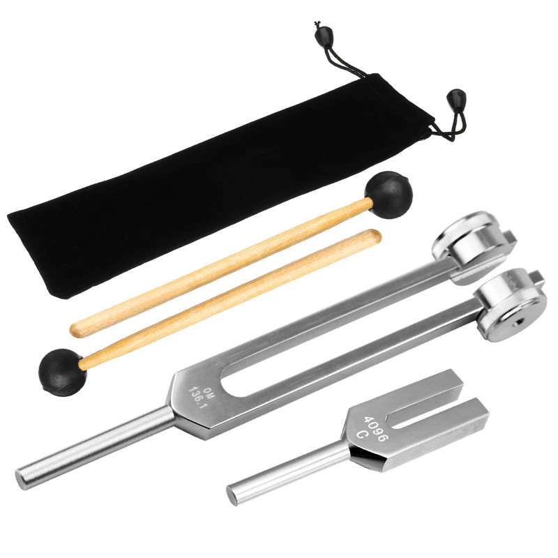 OM 136.1 & 4096 Hz Tuning Fork Yoga 136.1Hz Chakra Reflex Hammer Body Muscle Relaxation ...