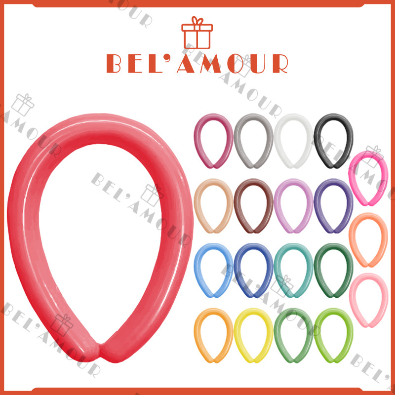 260 Pastel Latex Twist Balloon Long Balloon Pastel Matt Belon Panjang ...