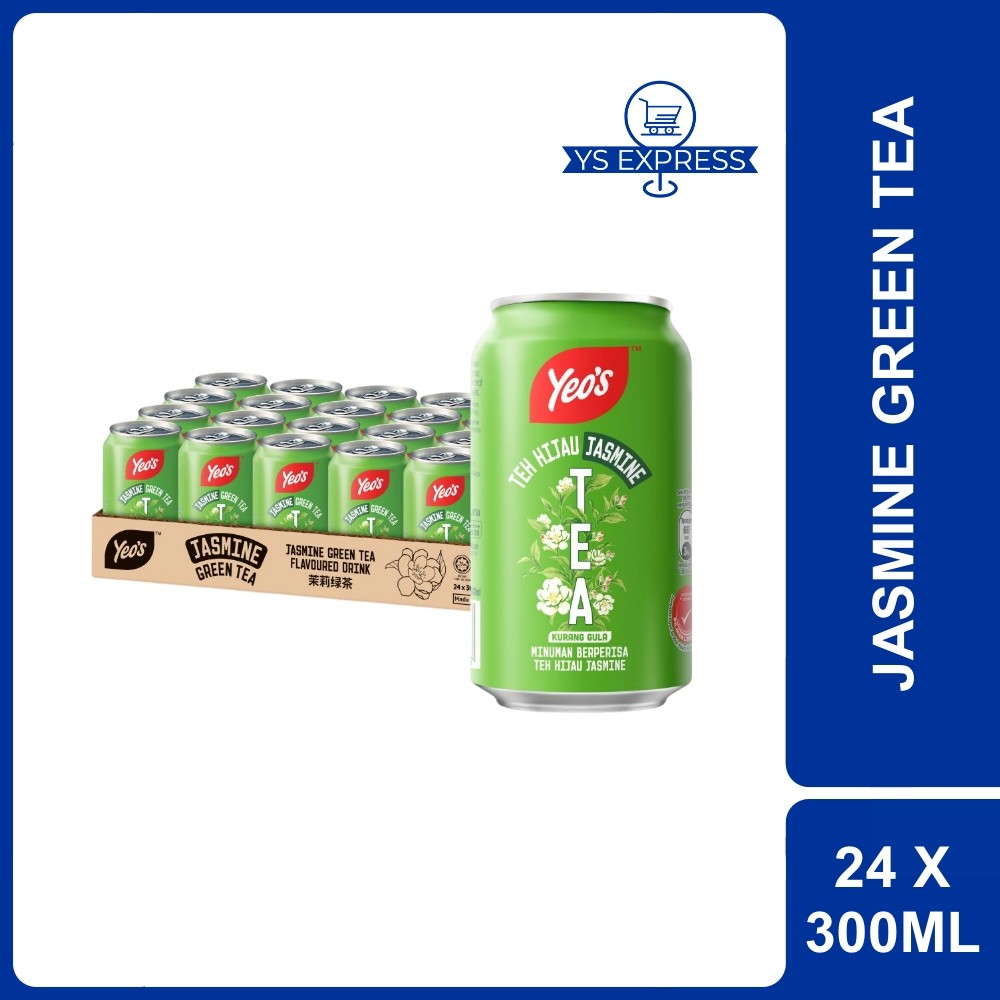 YEO'S Can Jasmine Green Tea 24 X 300ML - Teh Hijau Jasmin | Shopee Malaysia