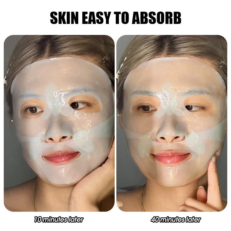 1/3/5Pcs Bio Collagen Face Mask - Split Sheet Mask - Soluble Overnight ...