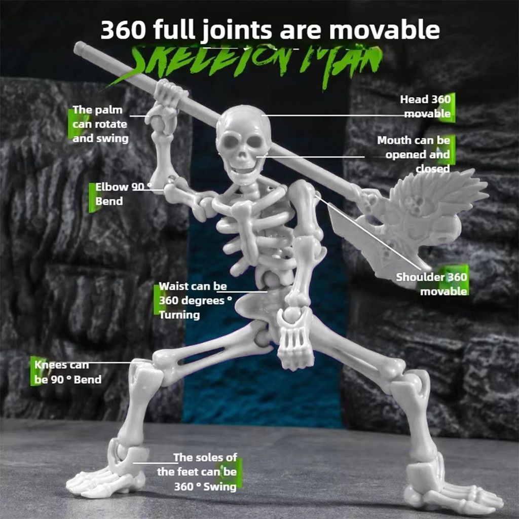 Multi Jointed Figure Dummy 13 Action Figure Assembly Model 3D Printed ...