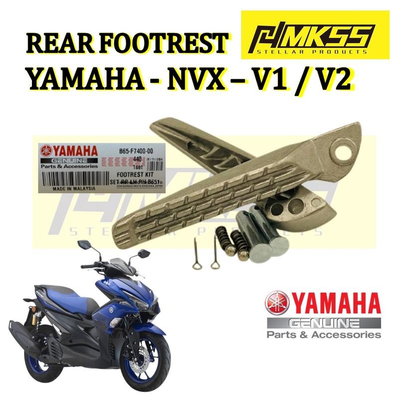 YAMAHA NVX155 V1 V2 V3 REAR FOOTREST SET WITH BRACKET NVX 155 PIJAK ...