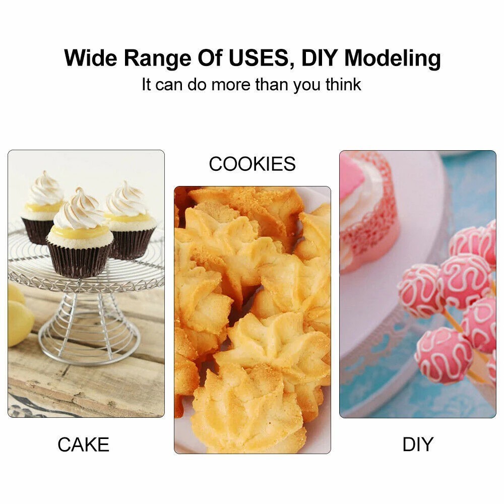 100 pieces of disposable nozzle molds, cake decoration, disposable ...
