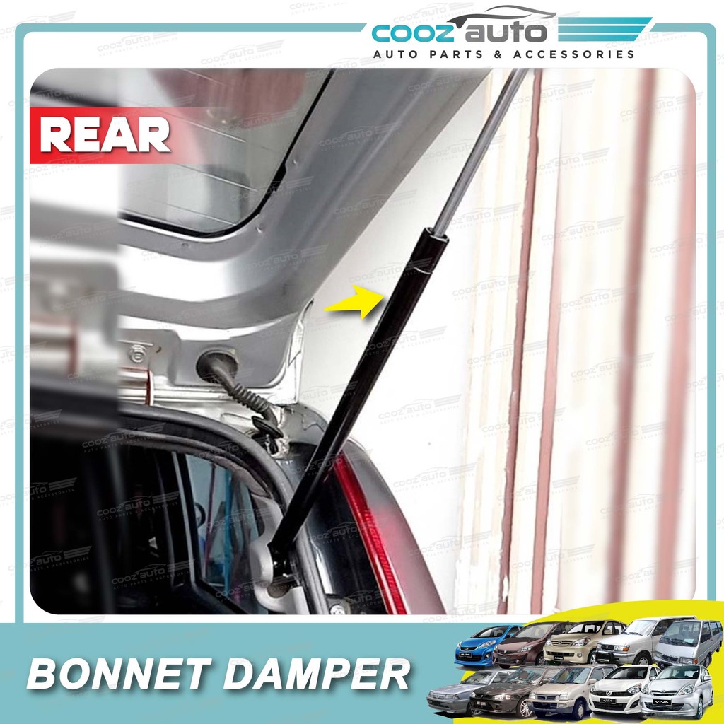 Car Rear Bonnet Damper Hood Absorber Perodua Myvi Kancil Alza Axia ...