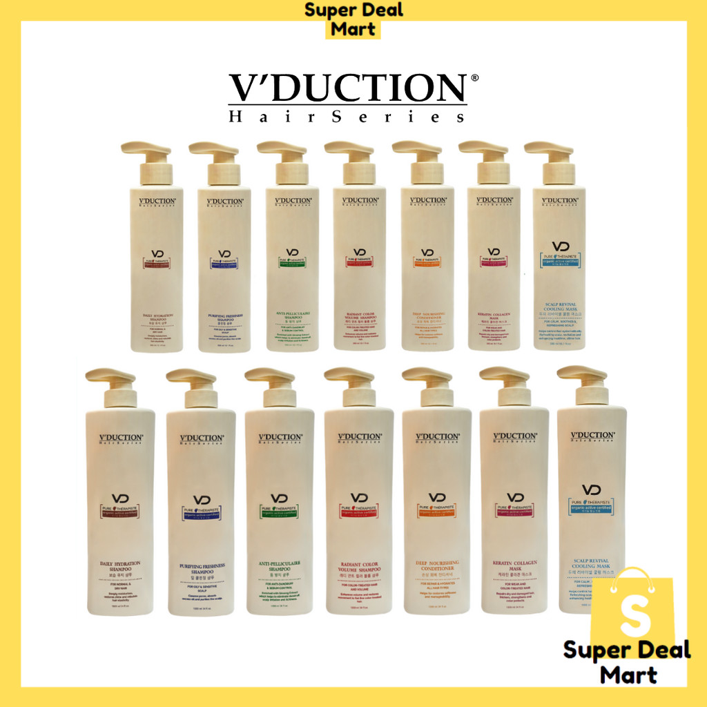 V'duction Pure Therapy Organic Daily Shampoo/Deep Purifying/Anti/Color/Volume/Conditioner/Mask ...