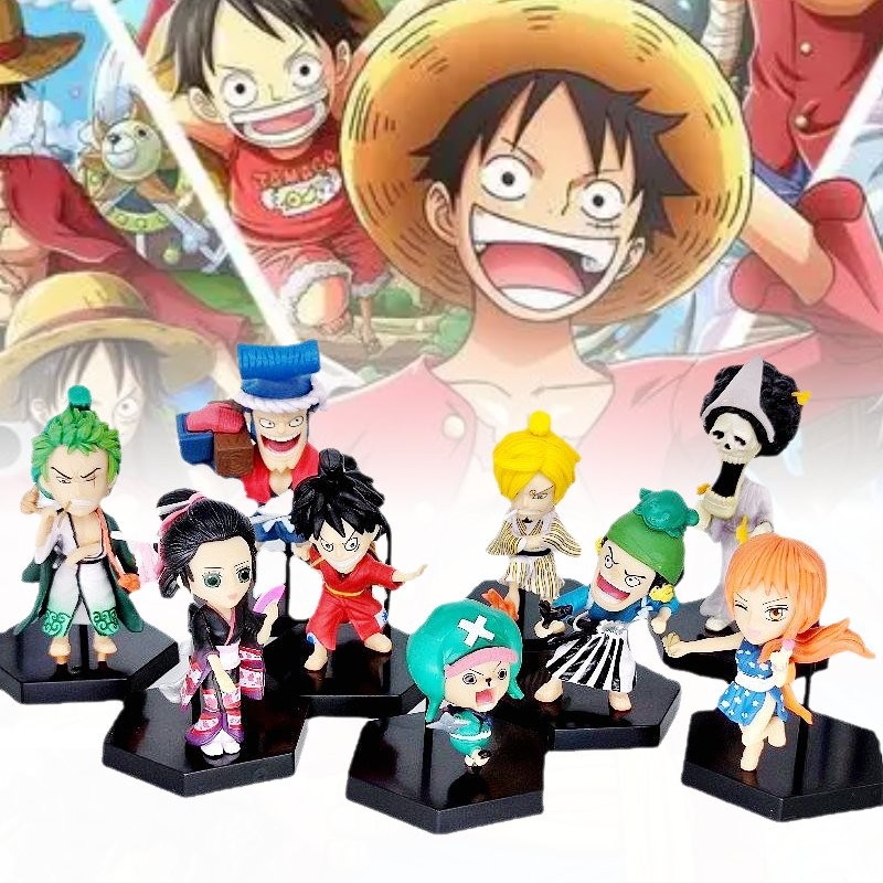 Detailed Statues Pvc Luffy Chopper Robin Nami Collection Character Nine ...