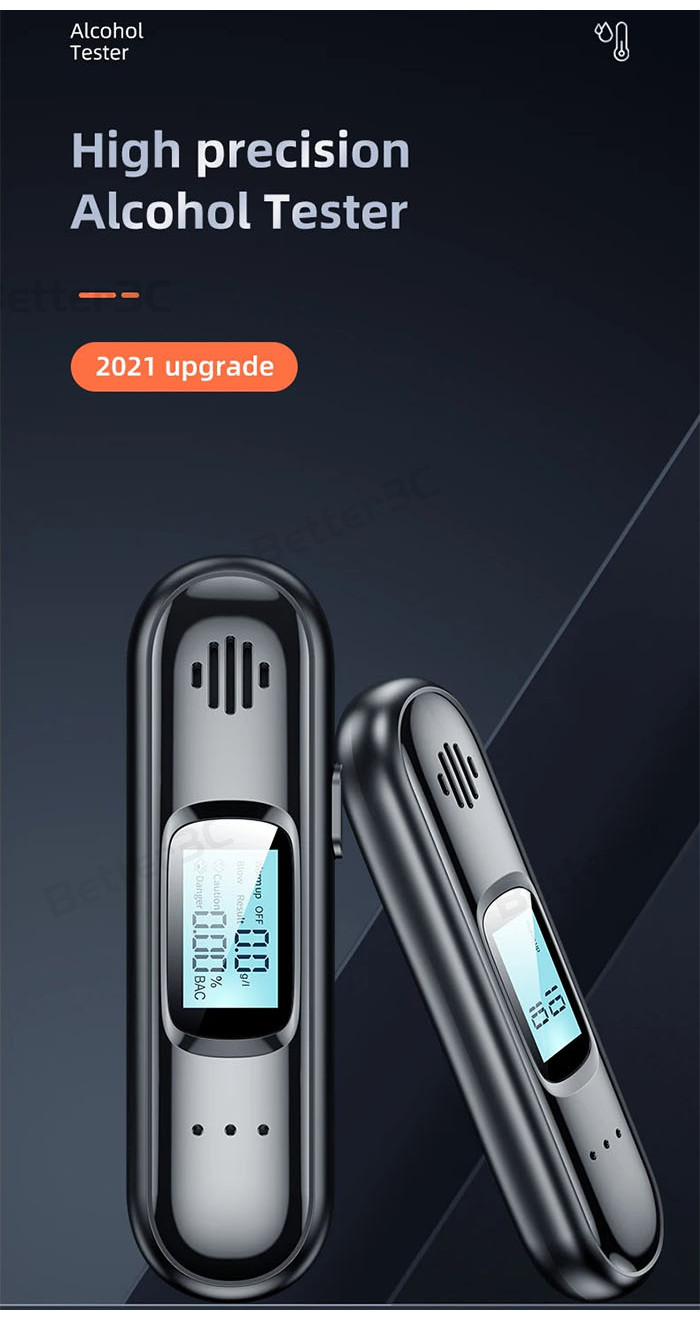 Air blowing Alcohol Detector Accuracy Breathalyzer with detection ...