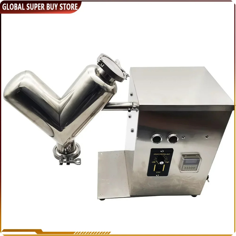 V Type Powder Mixer Chinese Medicine 2L VH-2 0.55 KW Particle Blender ...