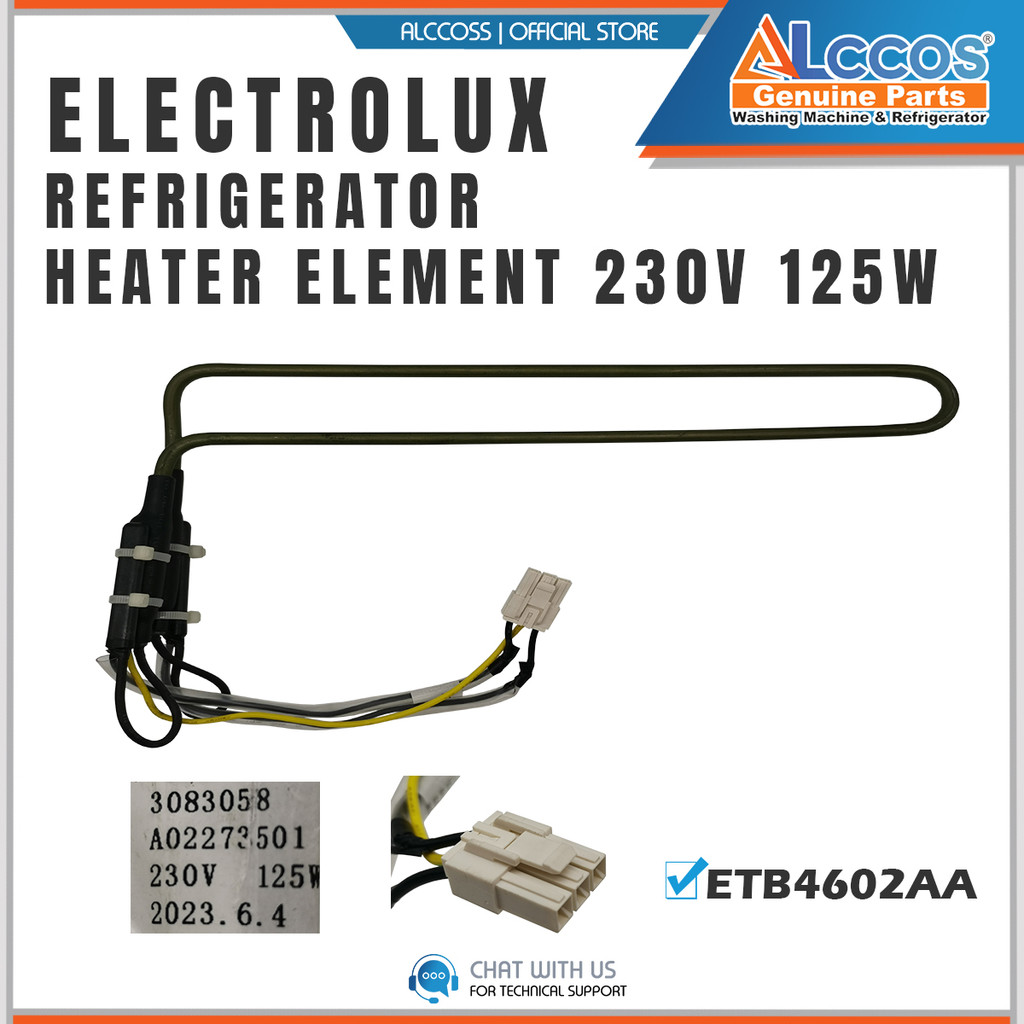 ELECTROLUX REFRIGERATOR HEATER ELEMENT 230V 125W - ETB4602AA | Shopee ...