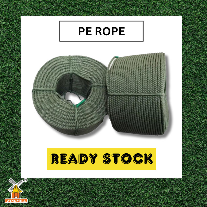 [1ROLLS) 220 METER MADE IN MALAYSIA nylon polyethylene (PE) rope 5mm ...