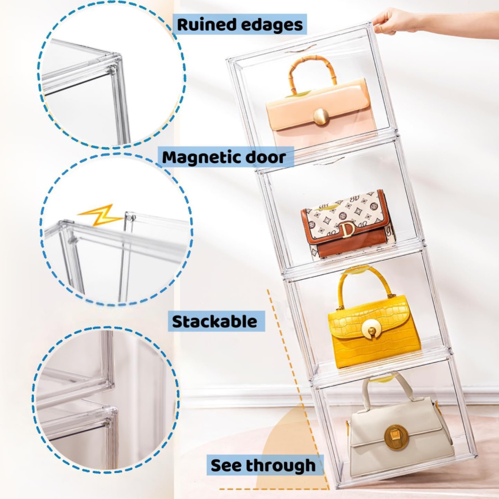 Labubu Transparent Display Box Storage Organizer Blind Box Acrylic Box ...