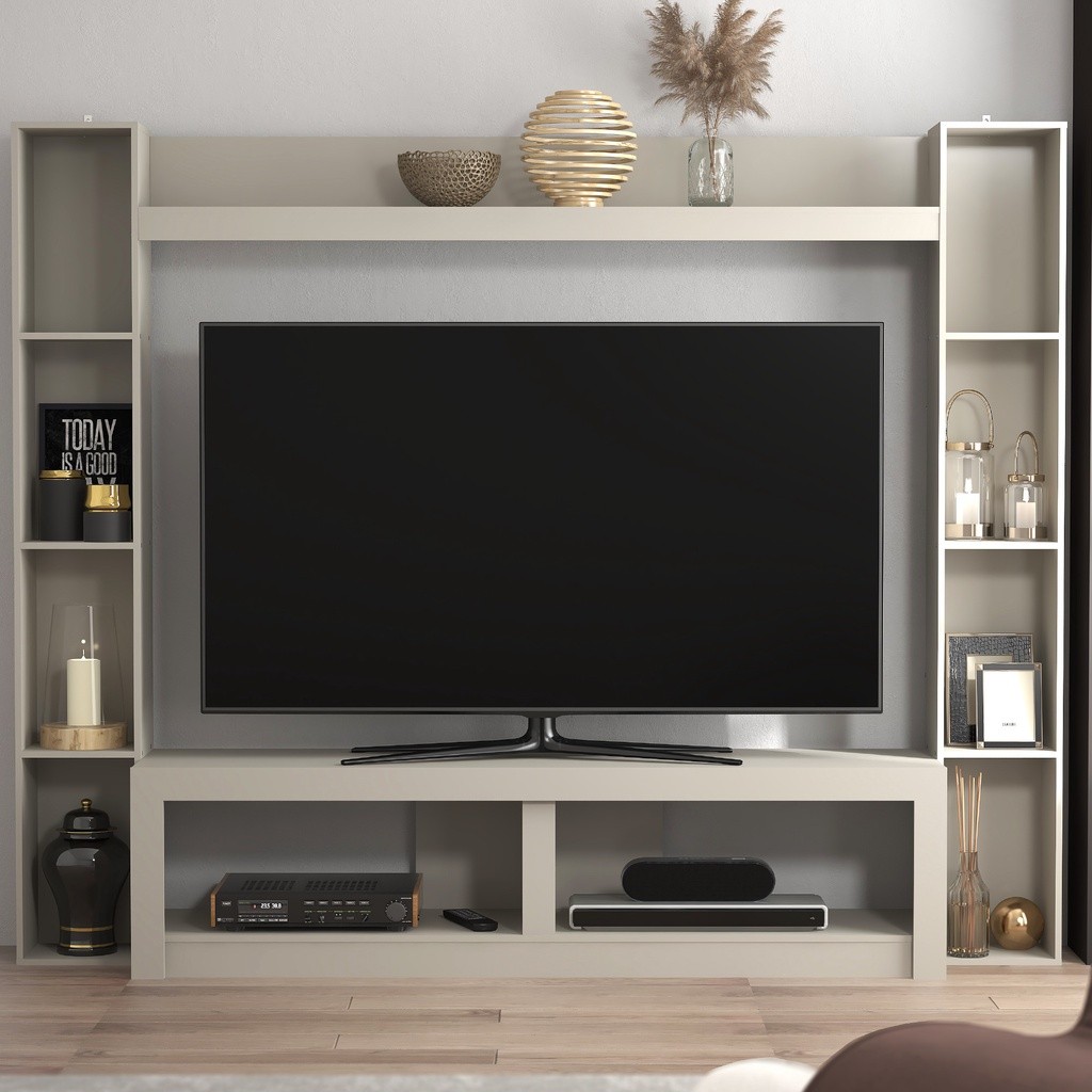 Synergy House Preston TV Cabinet With Side Storage (6.4ft) | Shopee ...