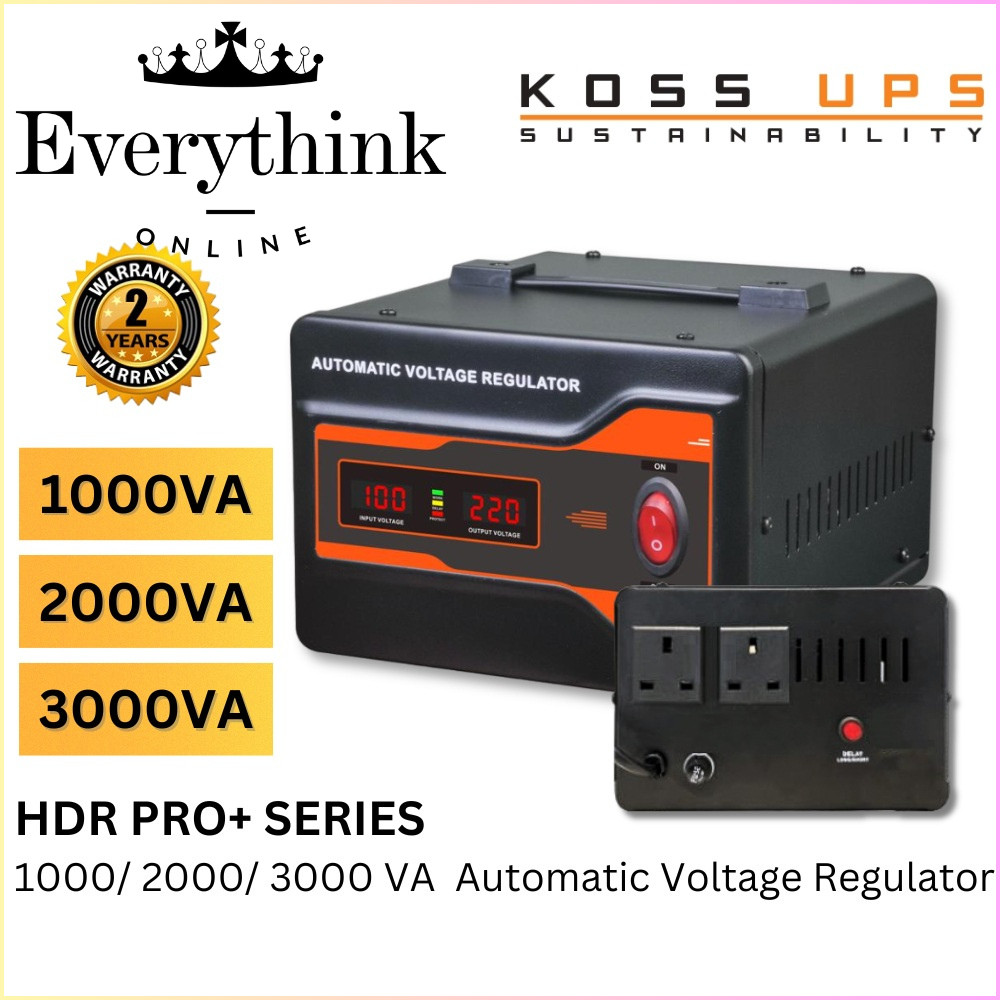 KOSS AVR HDR PRO 1000+ 1000VA / HDR PRO 2000+ 2000VA / HDR PRO 3000 ...