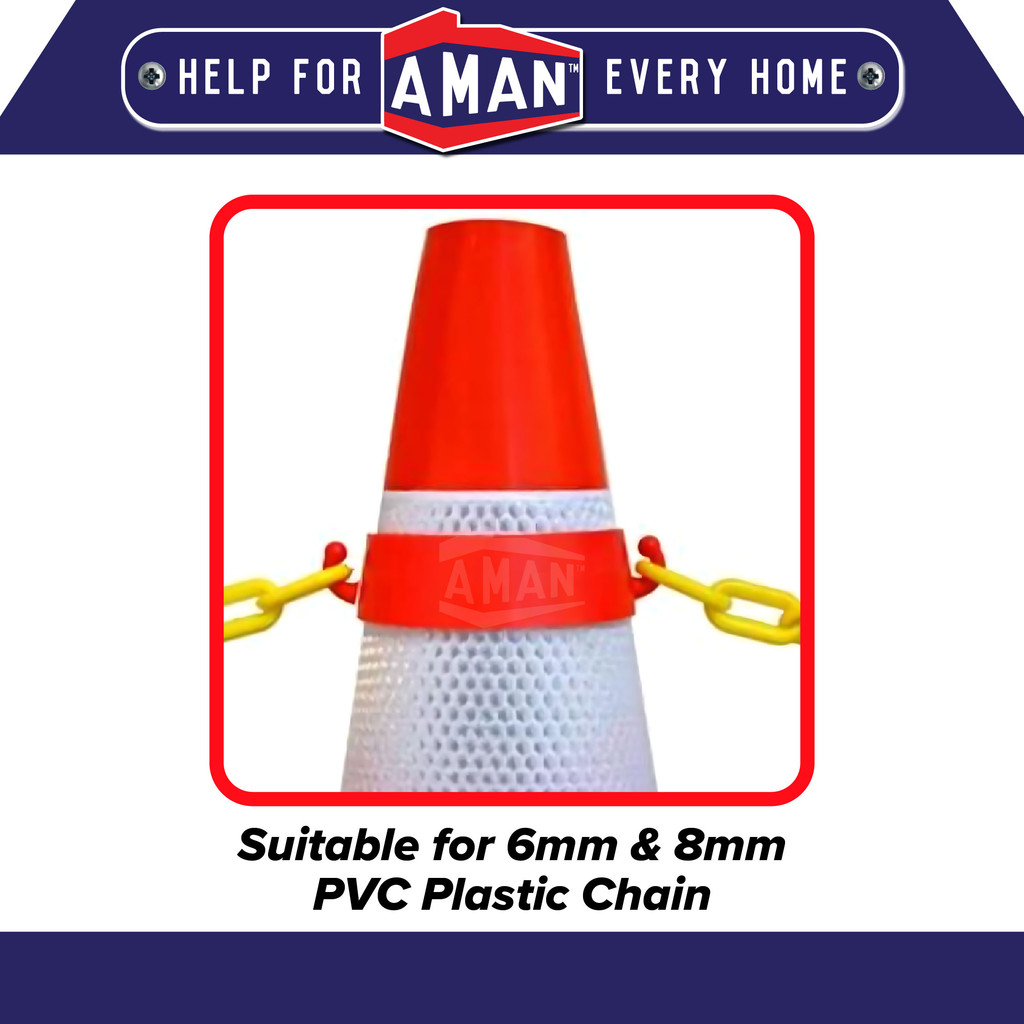 PE Traffic Cone Ring Safety Cone Ring Plastic Chain Connector Cone ...