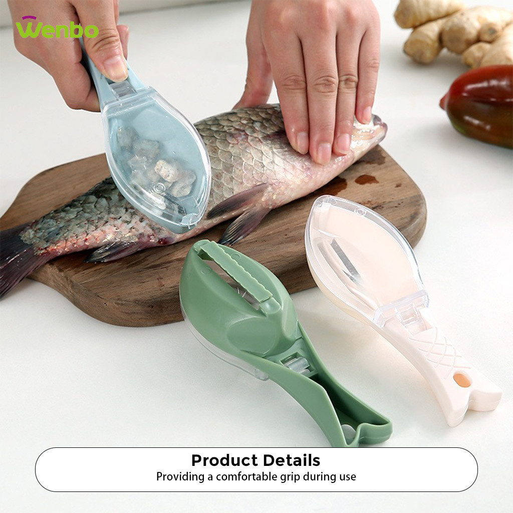 Wenbo Alat Pembersih Fish Scales Cleaner Scale Remover Peeler Brush ...