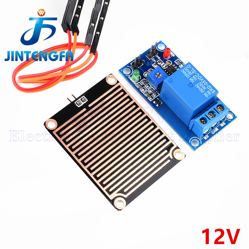 Snow Raindrops Detection Sensor Module Rain Weather Module Humidity For Arduino Relay Control ...