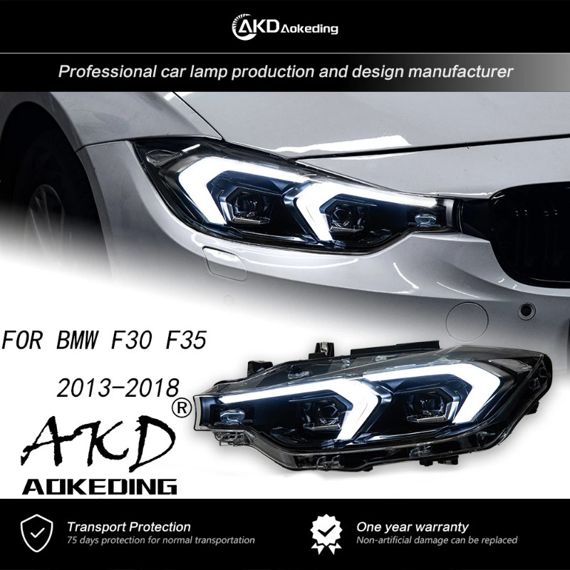 AKD Head Light For F30 Head Lights 2013-2018 LCI Laser Style ...