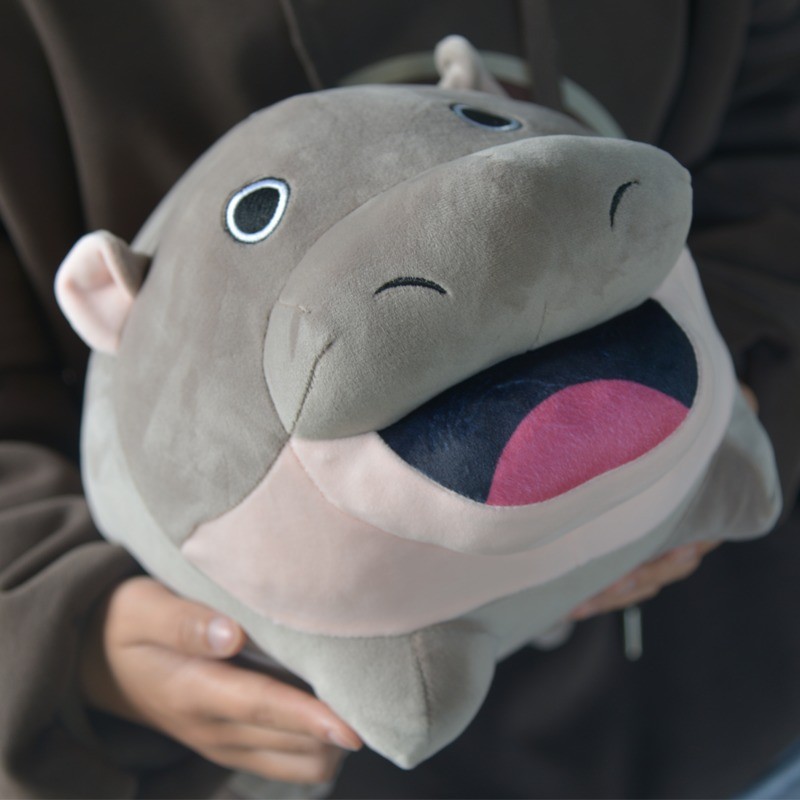 Moo Deng Plush Toy Moo Deng Hippo Plushie Doll Backpack Slippers Fun ...