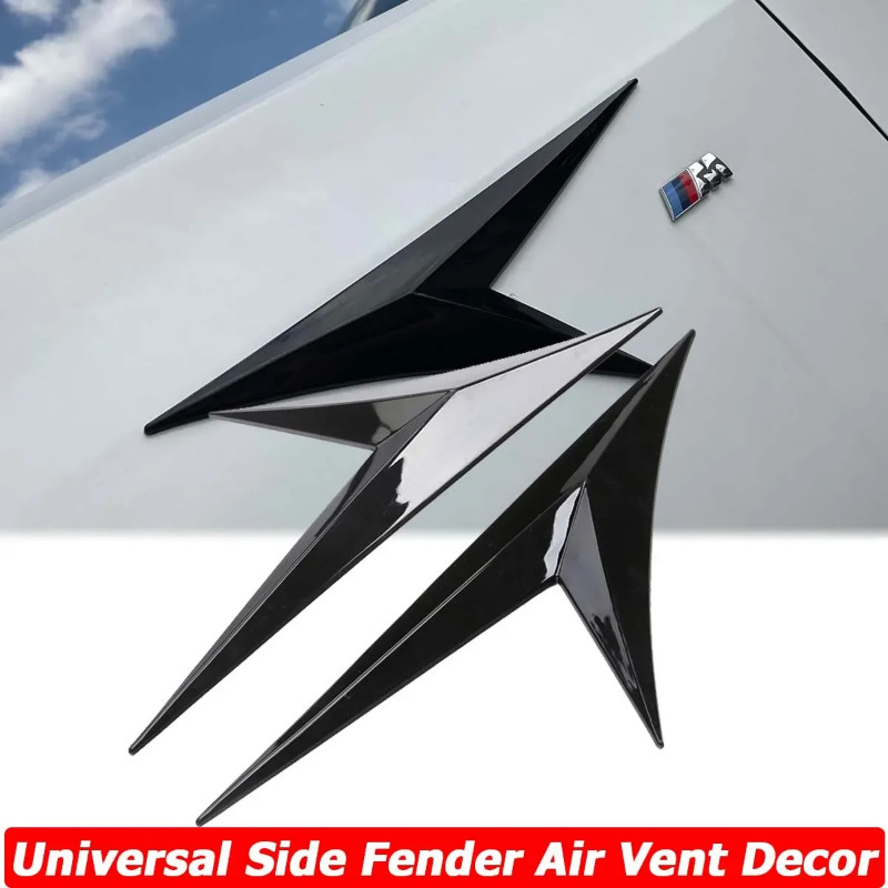 Side Fender Vent Decoration Wing Air Vents Cover Hood Flow Intake ...