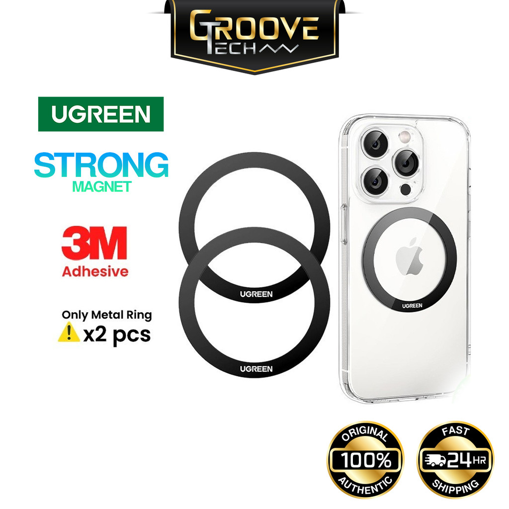 UGREEN Universal Magnetic Metal Rings 2 Pieces For Wireless Charger ...