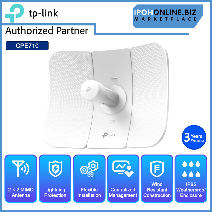 TP-LINK PHAROS CPE710 5GHz AC 867Mbps 23dBi Outdoor CPE | Ipohonline ...