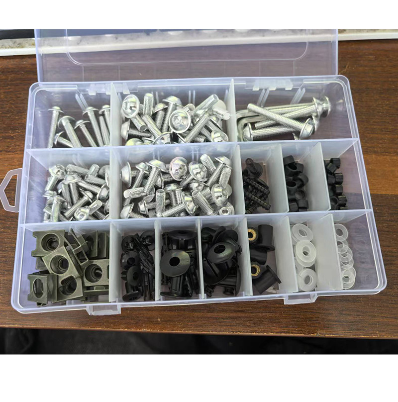 195PCS CNC Screws Fairing Bolt Nut Kit For Kawasaki Z1000 Z250 Z400 ...