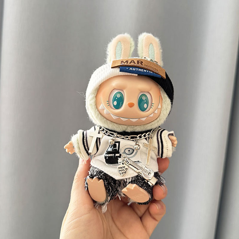 [Clothes only]For 17 cm labubu keychain Labubu clothes pendant Labubu ...