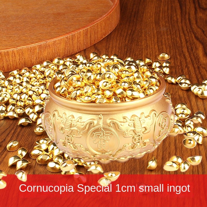Treasure Bowl Treasure Basin Metal Handicraft Sand Gold Small Ingot ...
