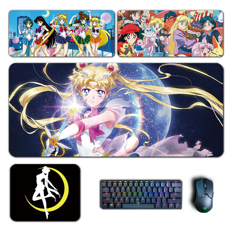 Anime Sailor Moon Mouse Pad Usagi Hino Rei Minako Ami Mousepad Computer ...
