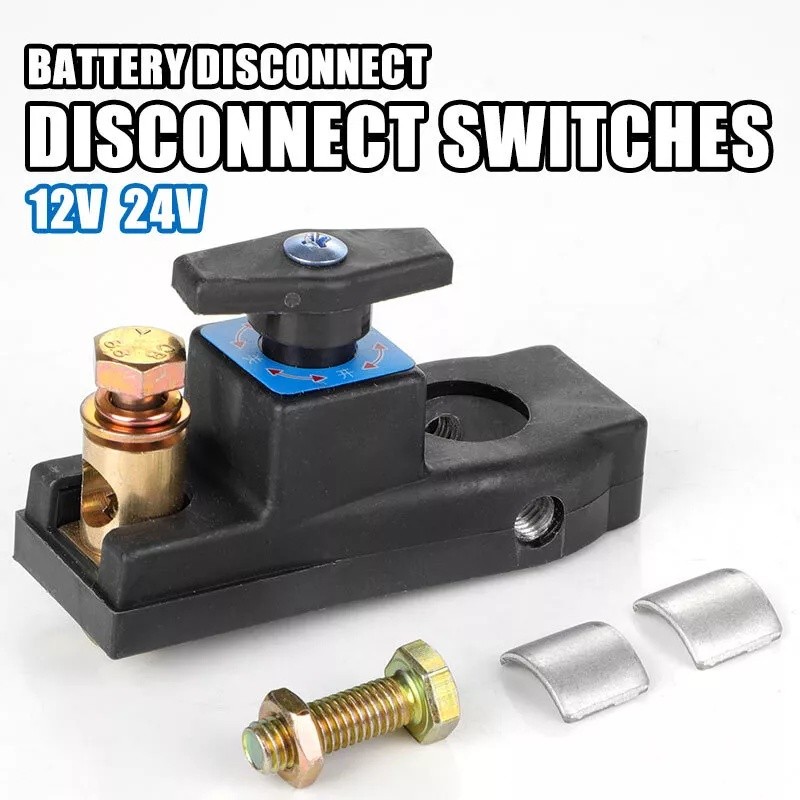 【MY Stock】Car Battery Disconnect Switch, 12V/24V Battery Cut-off Anti-leakage Switch, Quick Cut ...